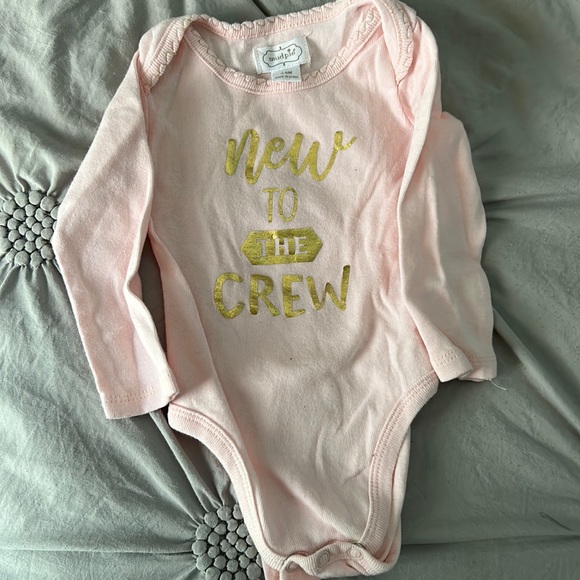Mud Pie | One Pieces | New To The Crew Onesie | Poshmark